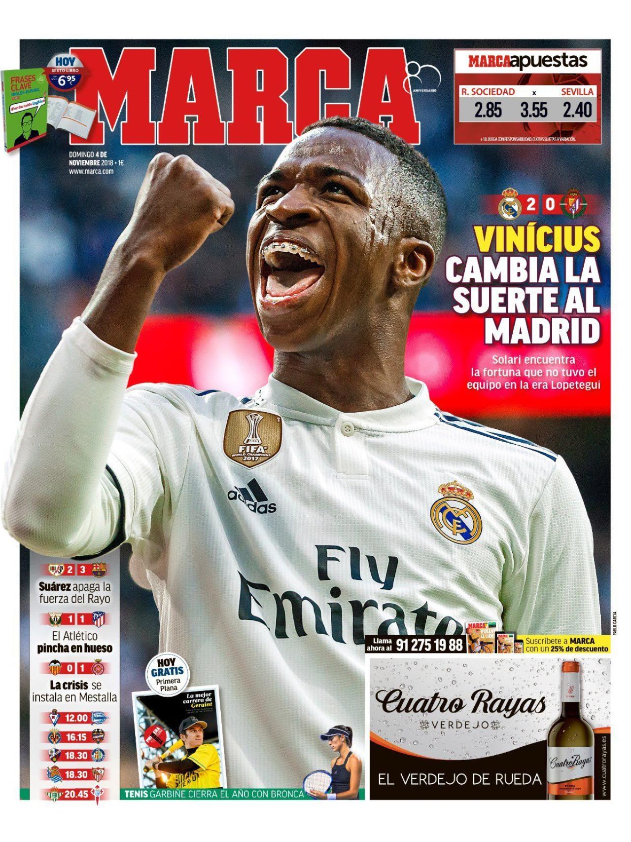 La portada del diario MARCA (04/11/2018)