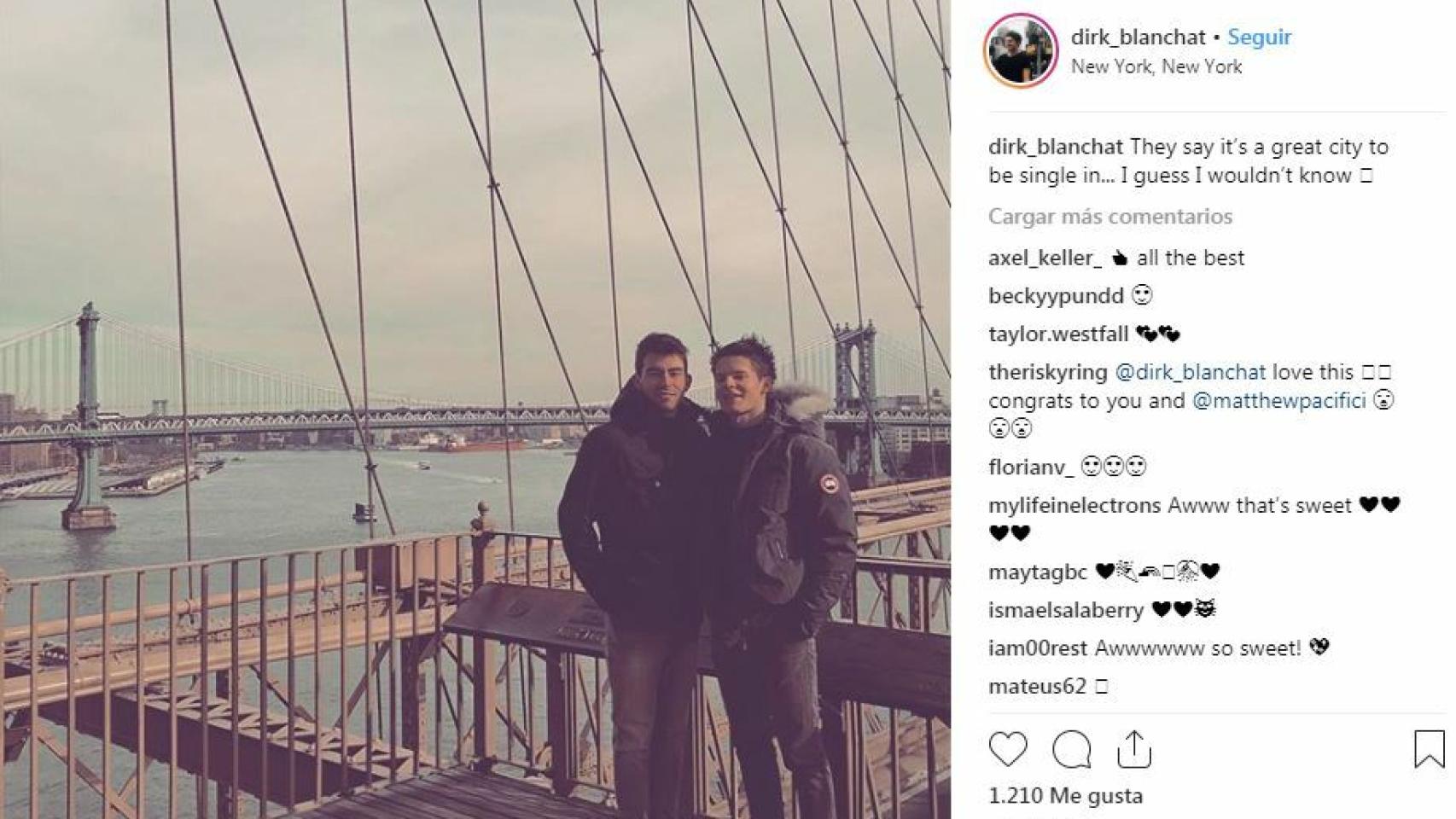 Un exjugador de la MLS confiesa que es homosexual con una foto con su novio