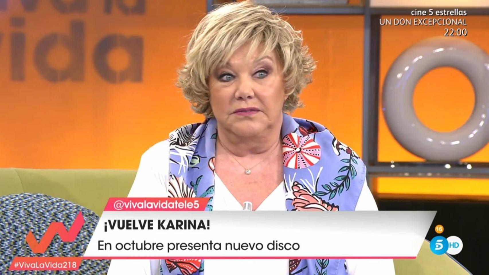 Karina se rompe en directo al recordar el momento más duro de su vida