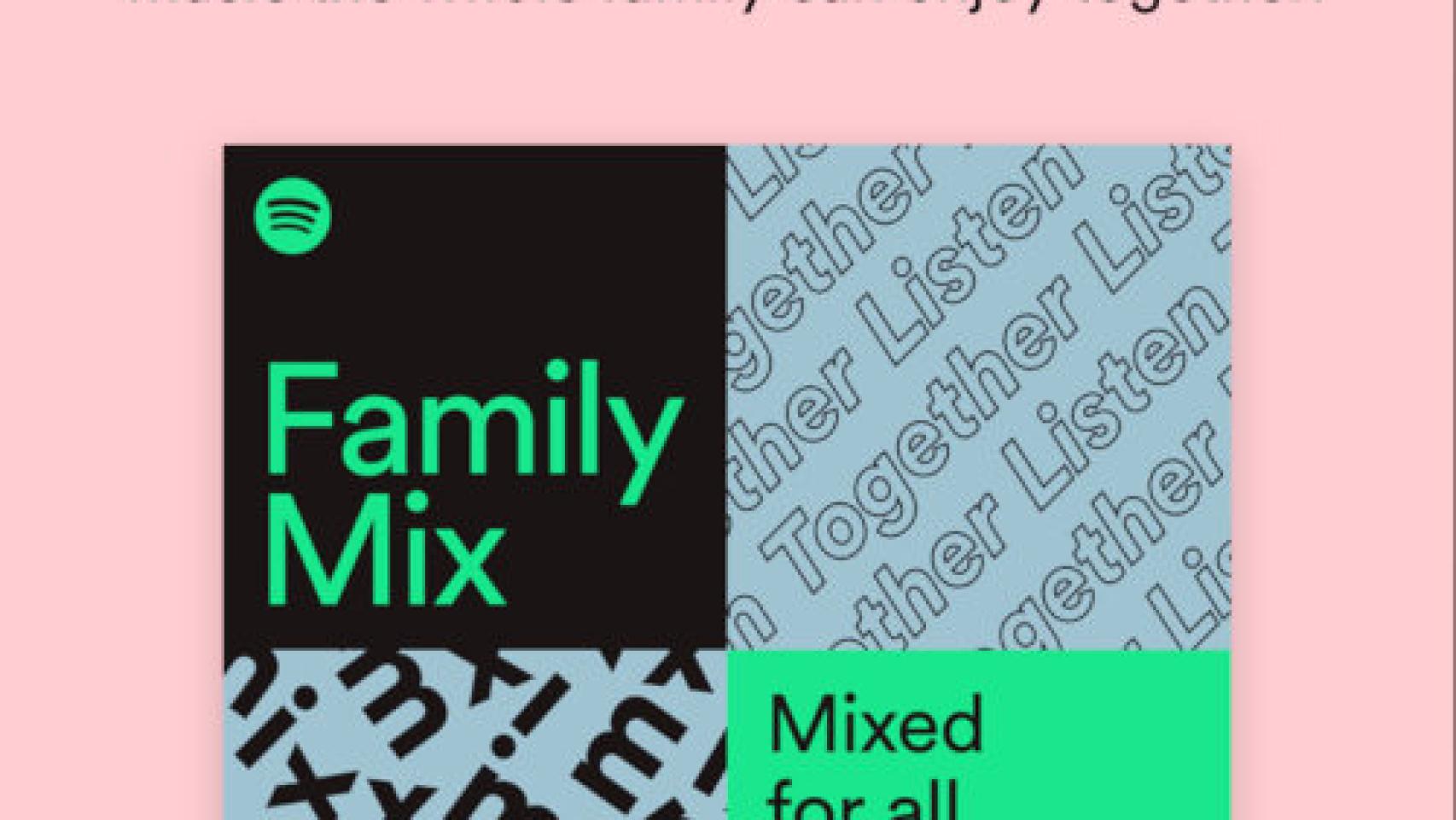 Nuevo plan familiar de Spotify, incluye control parental y filtros
