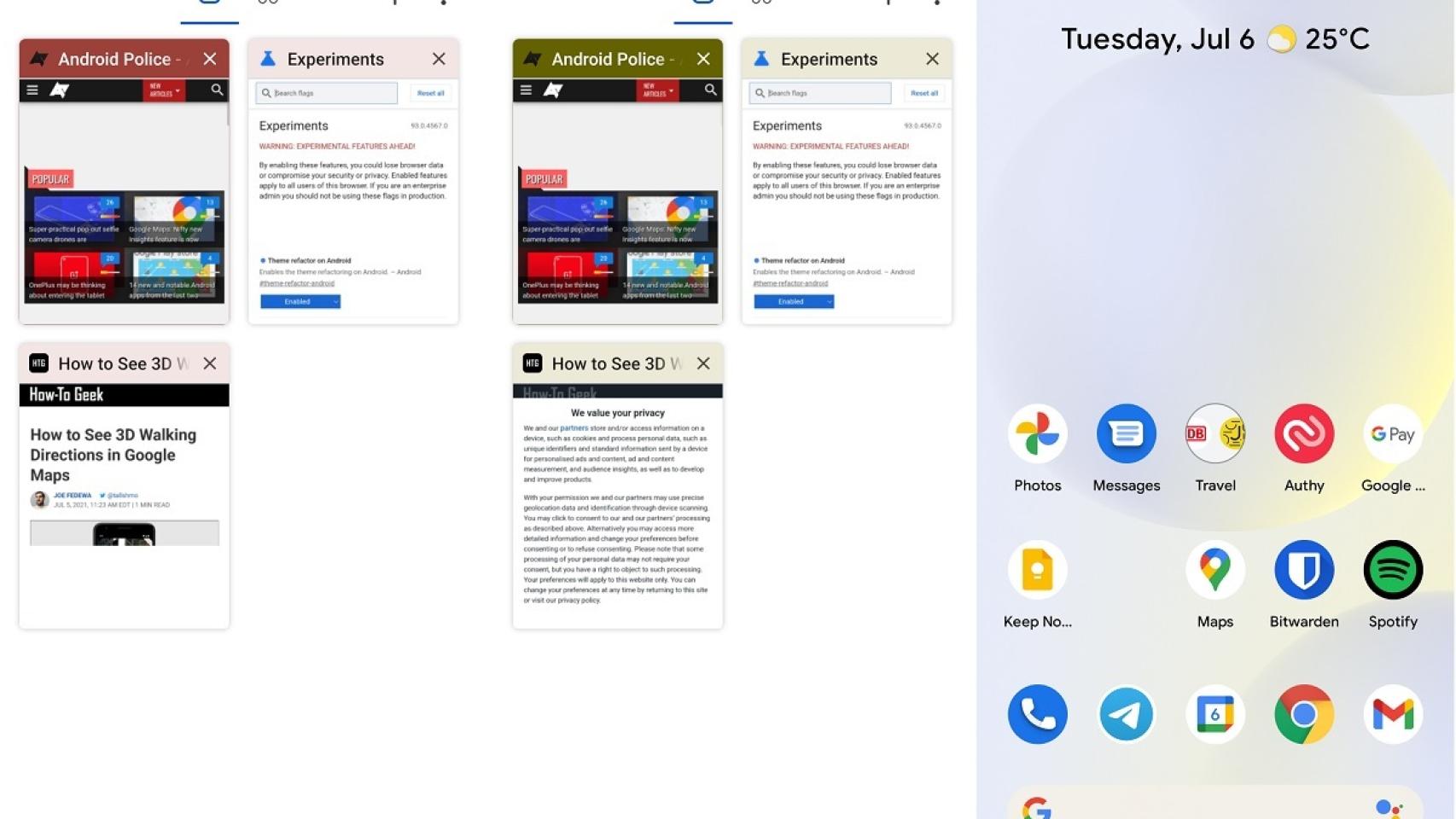 Material You de Android 12 empieza a llegar a Google Chrome