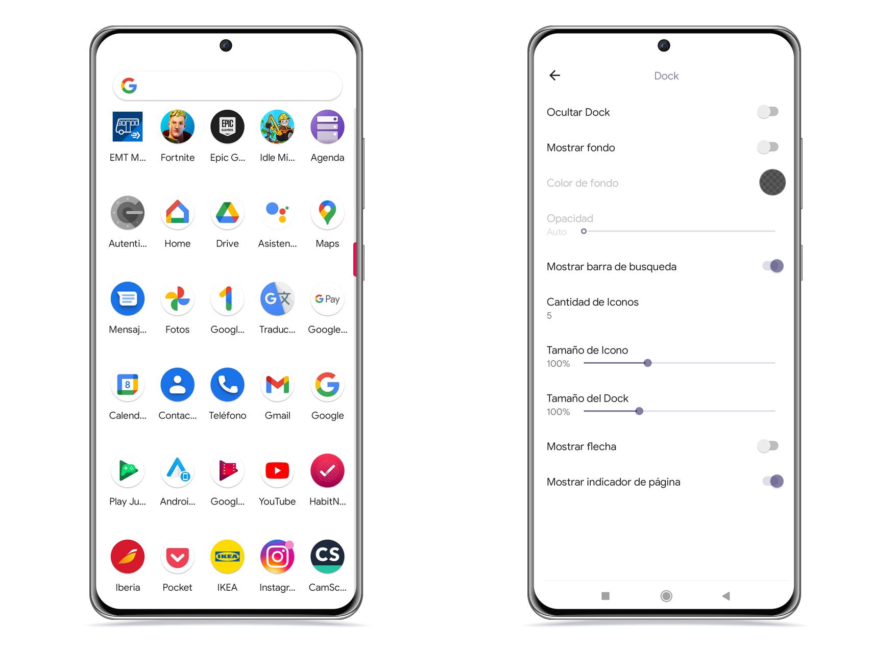 Omega Launcher: apariencia stock, widget inteligente y opciones rápidas ...