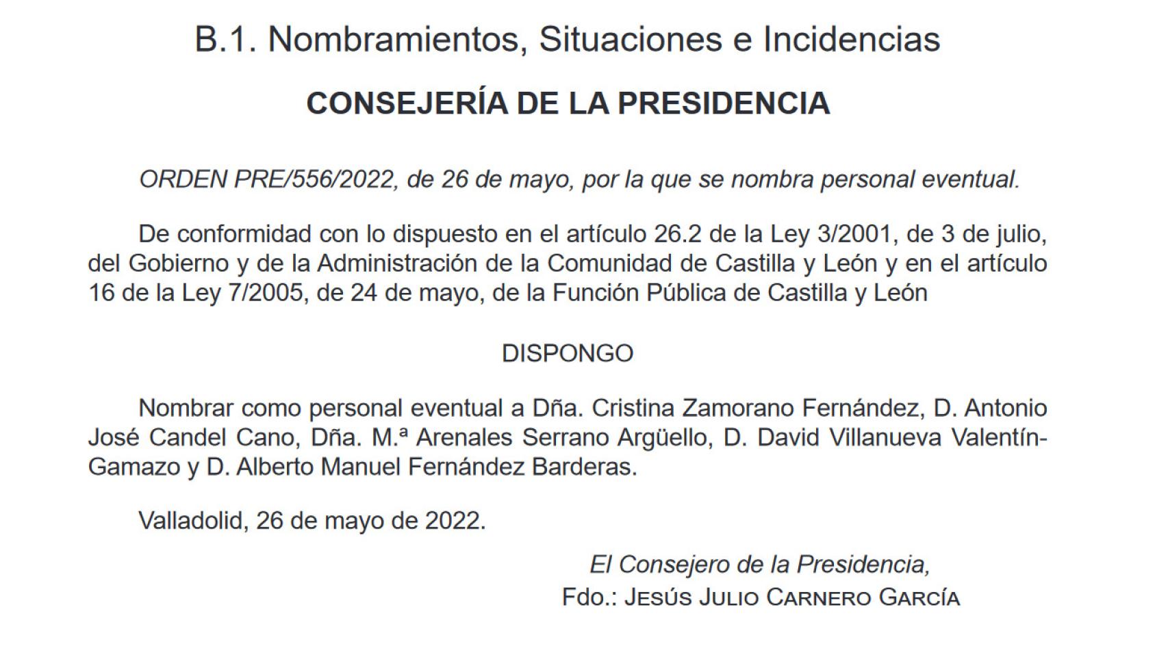 Arenales Serrano regresa a escena con un cargo a dedo en la Junta