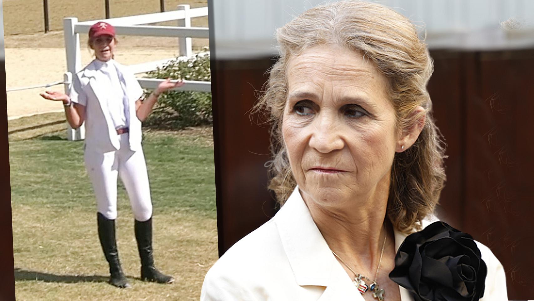 La infanta Elena se encara con una periodista y estalla ante las ...