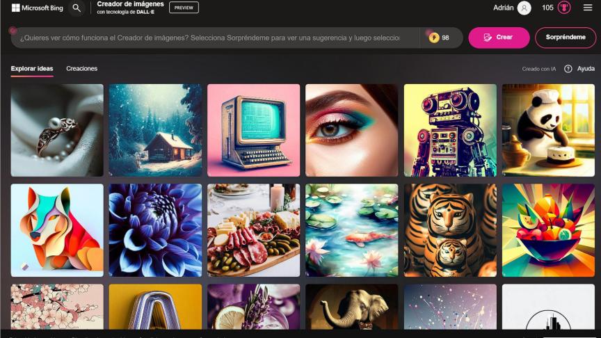 Cómo crear imágenes con Inteligencia Artificial en español y gratis con lo nuevo de Microsoft