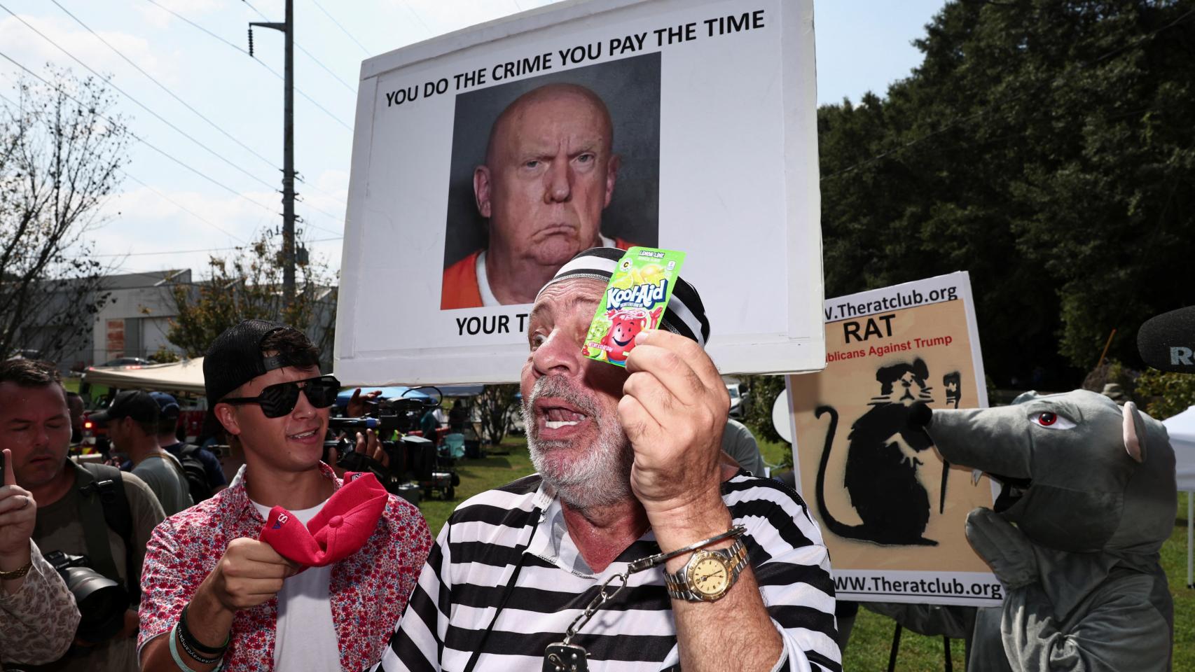 Preso PO1135809: Trump, fichado en una cárcel de Georgia por su intento ...