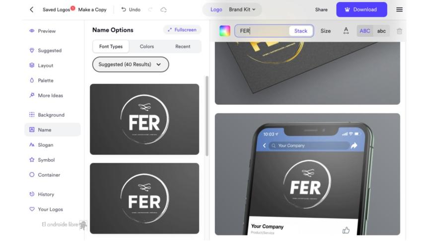 Esta inteligencia artificial te permite crear logotipos y diseños de forma gratuita