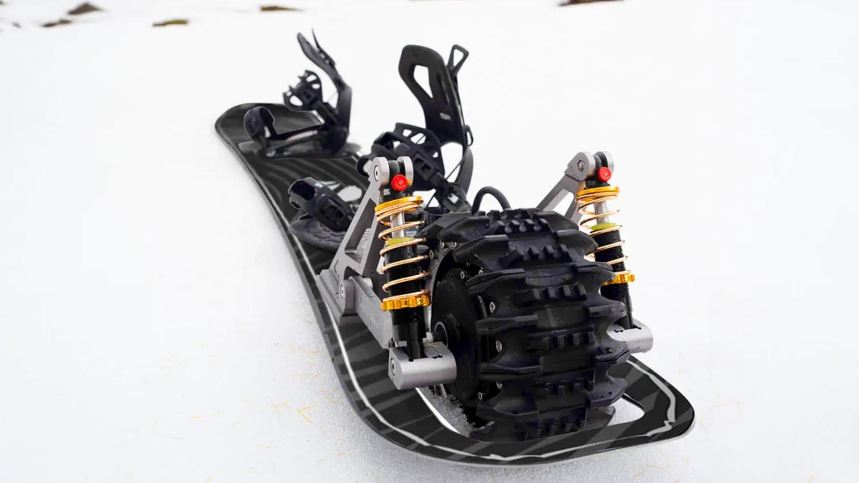 La alucinante tabla de snowboard con motor eléctrico y autonomía para ...