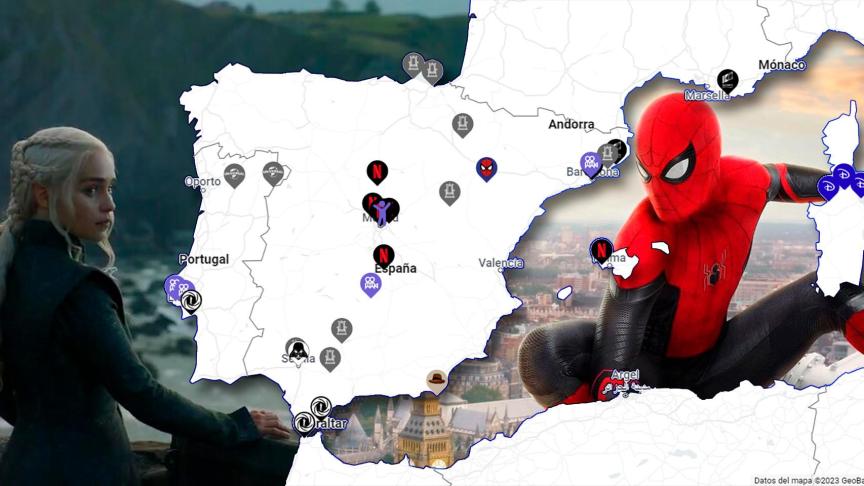 El Google Maps del cine: descubre en España qué series y películas se ...