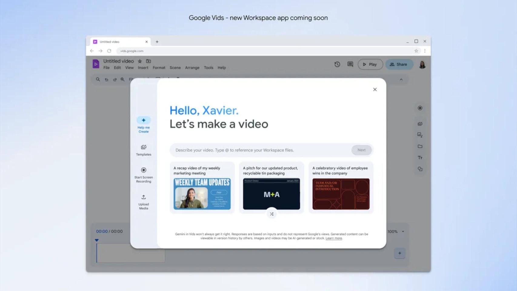 Google Vids es oficial: la nueva app de Google para crear vídeos usando ...