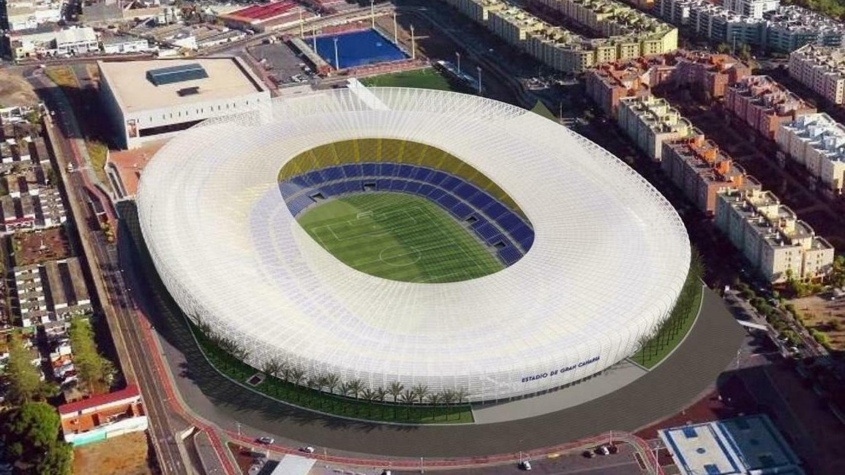 Así sería el nuevo Estadio Gran Canaria en Las Palmas si el Mundial ...