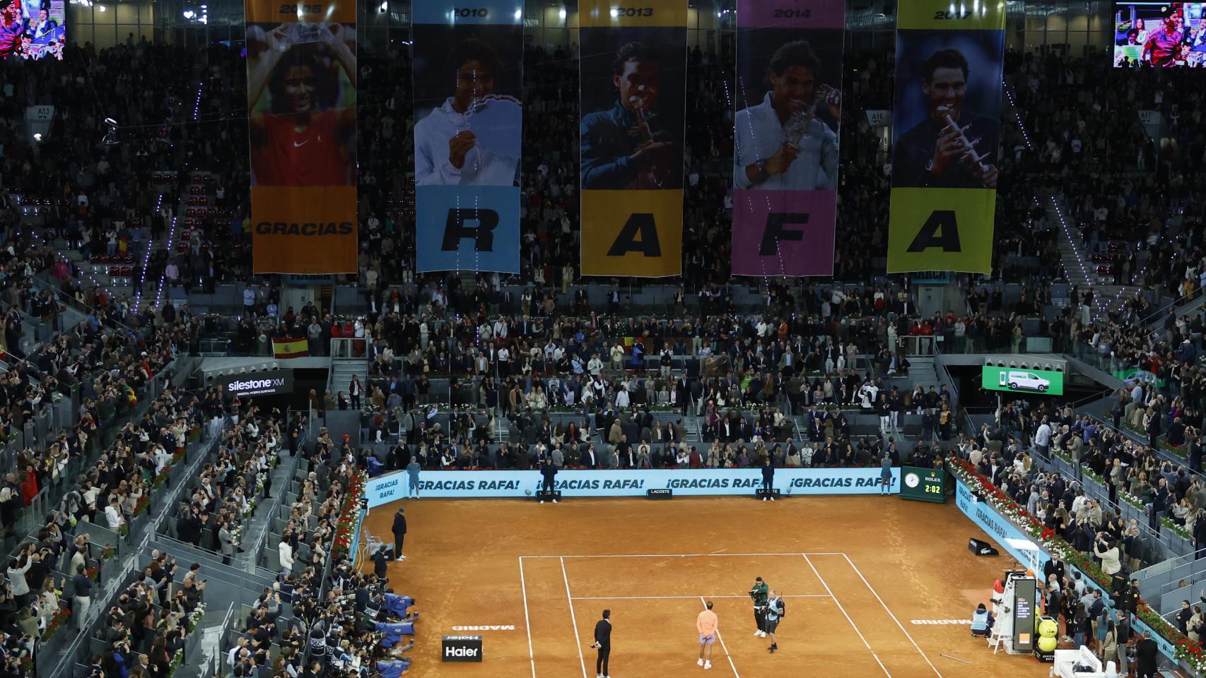 Madrid rinde homenaje a Rafa Nadal con un adiós de leyenda: "Estos 21 años aquí han sido un regalo"