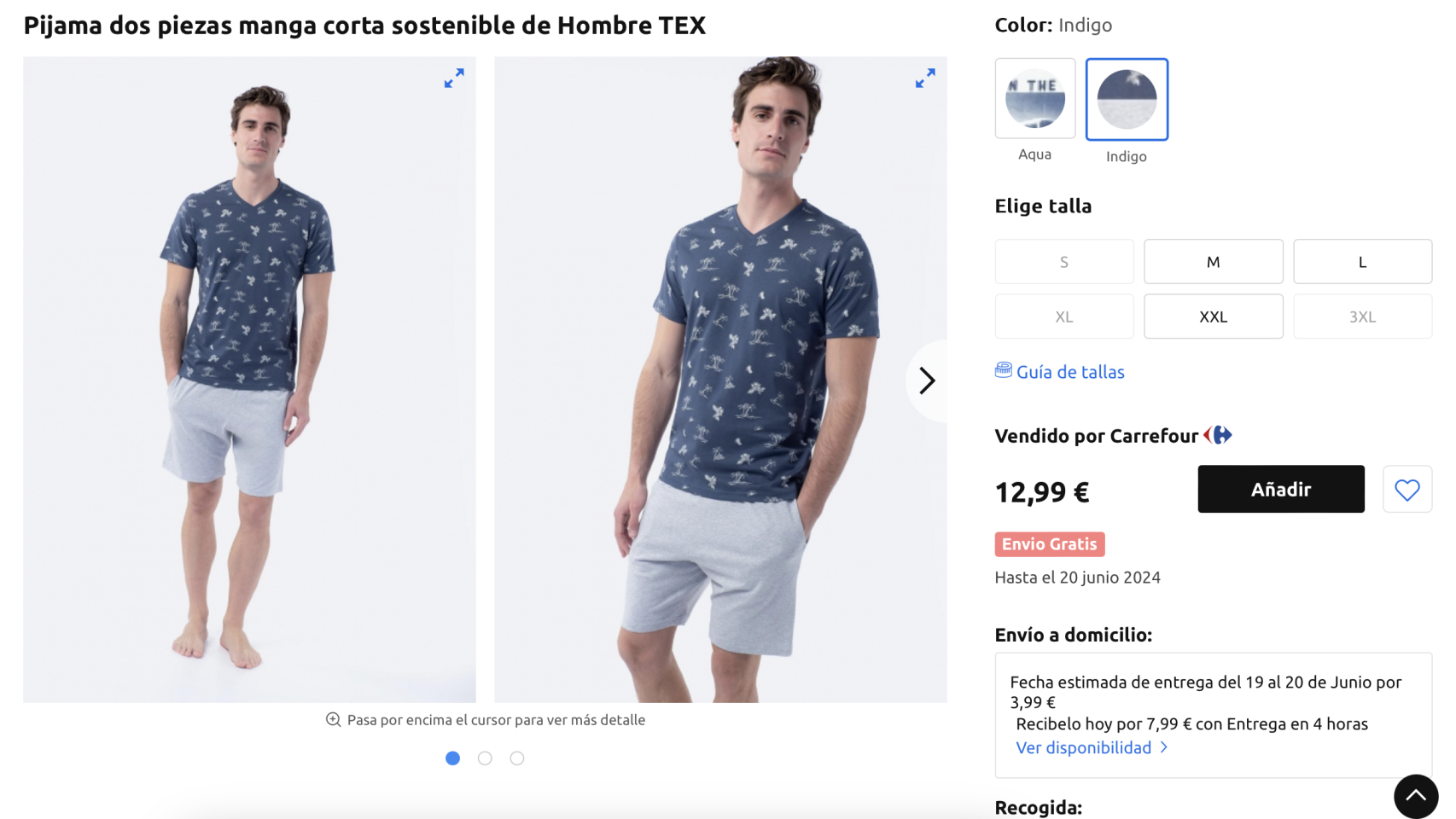 Los nuevos pijamas de verano de Carrefour que presumen de cómodos: dos modelos por 12,99 euros