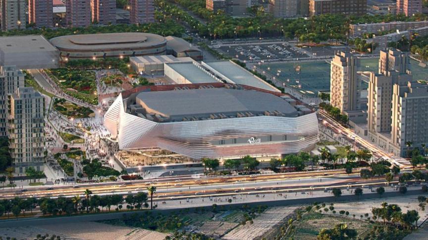 Así será la increíble fachada del Roig Arena, el nuevo pabellón que ...