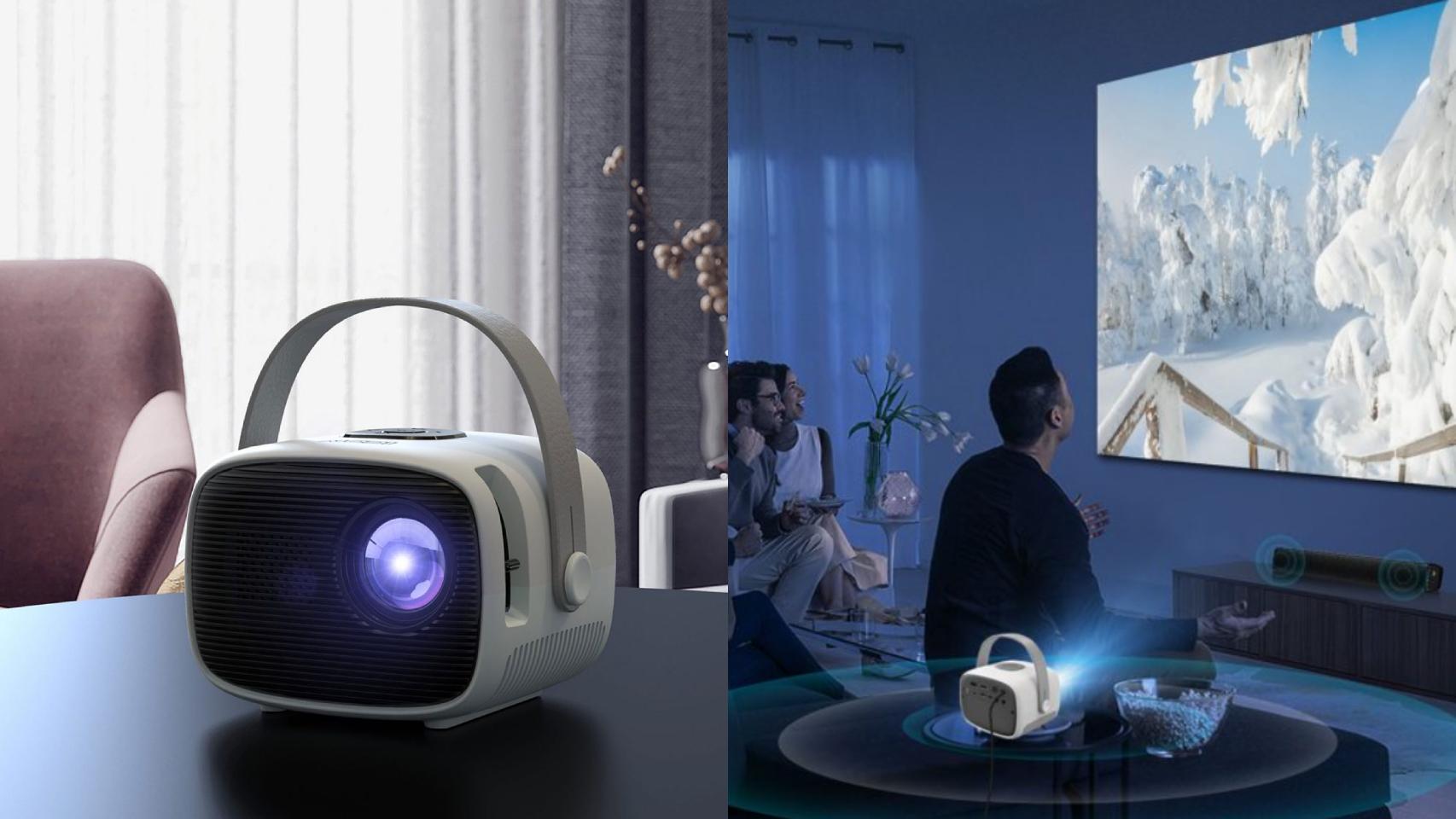 El mini proyector de Aldi para tener un cine de 100 pulgadas por menos ...