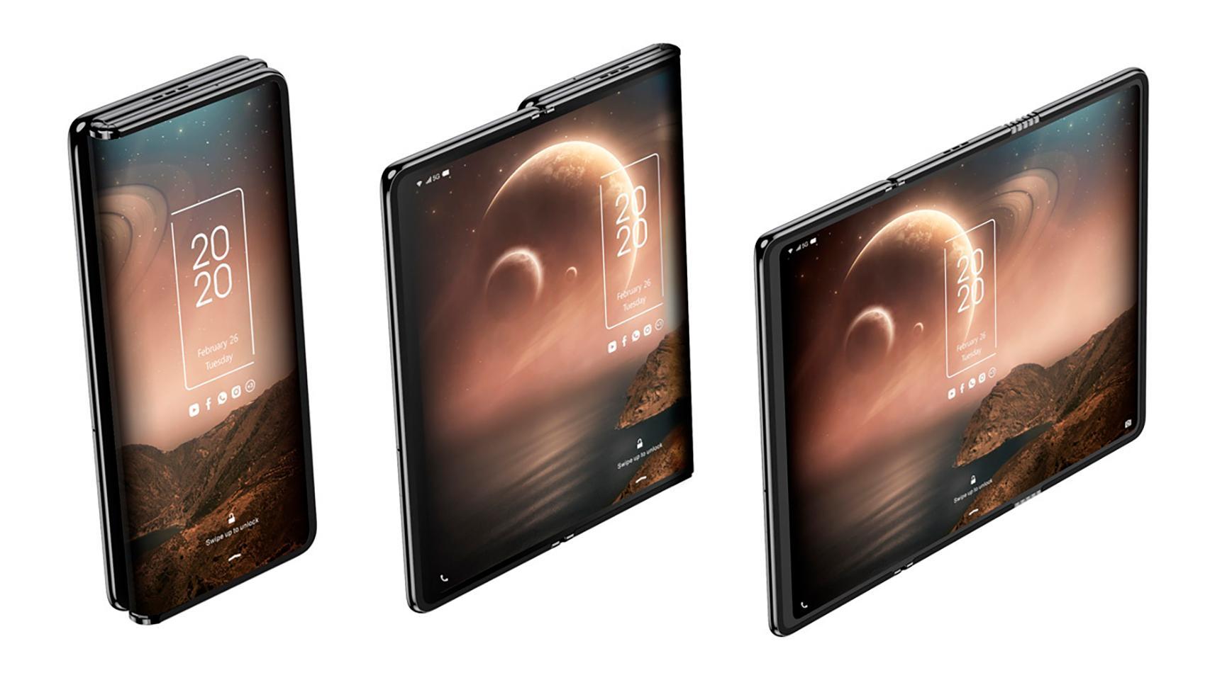 El primer móvil plegable con doble pliegue a punto de ser lanzado, el ...