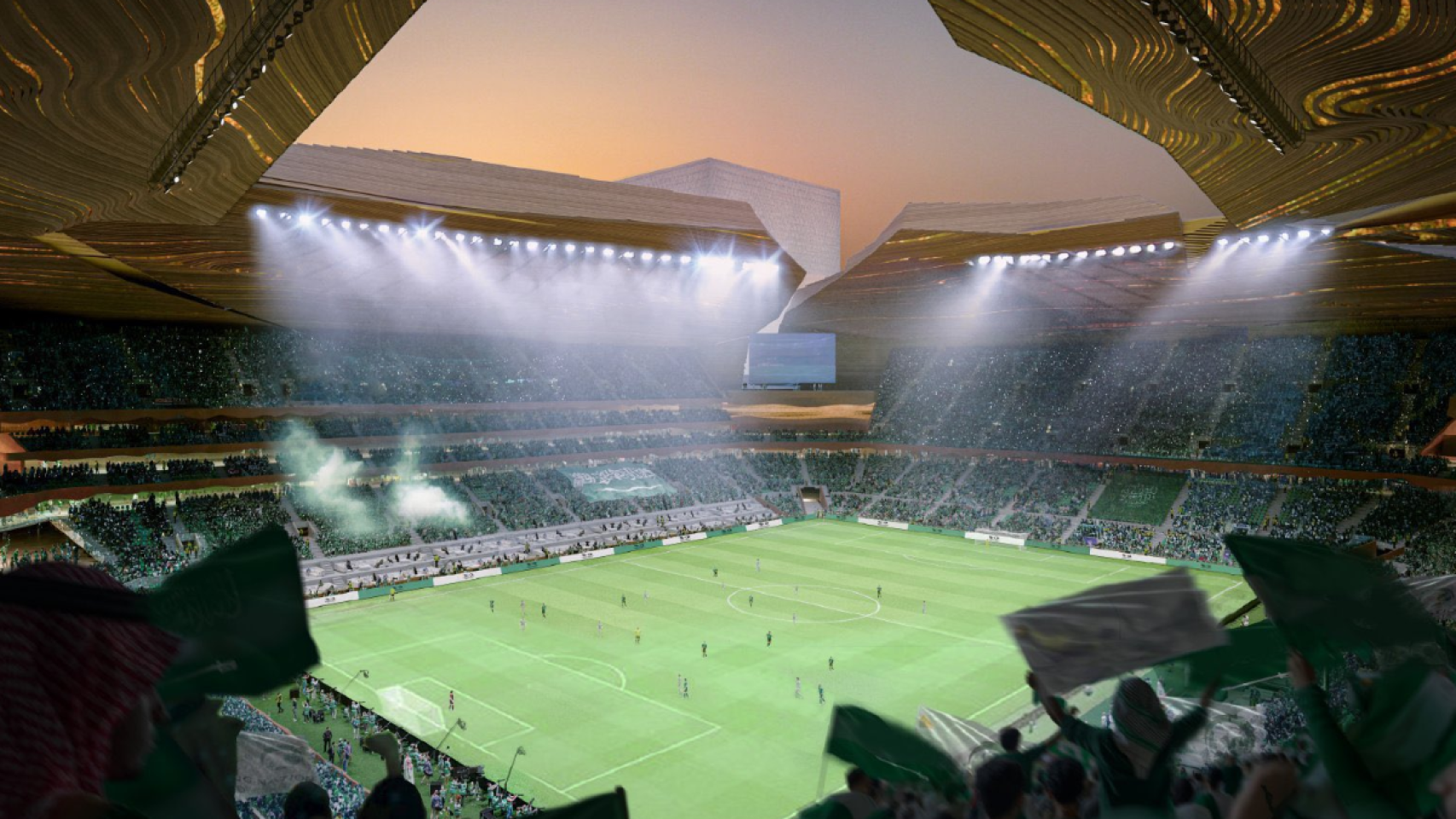Arabia Saudí prepara el estadio más espectacular del mundo: una ...