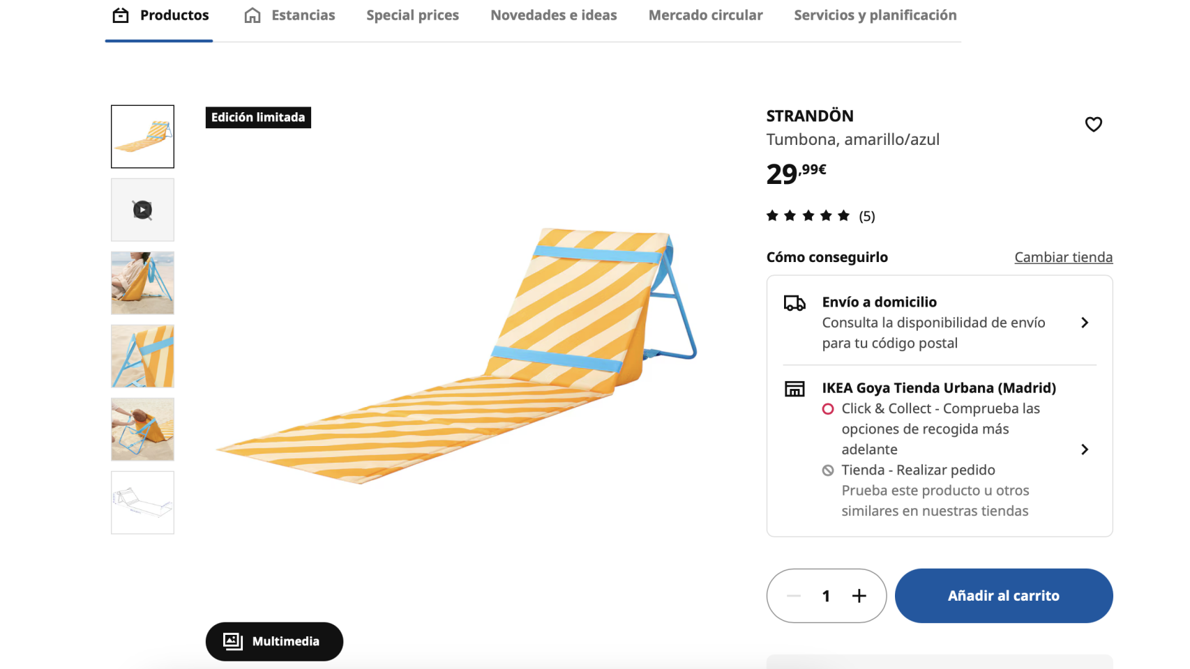 Ikea tiene la esterilla que se convierte en tumbona de playa más viral ...