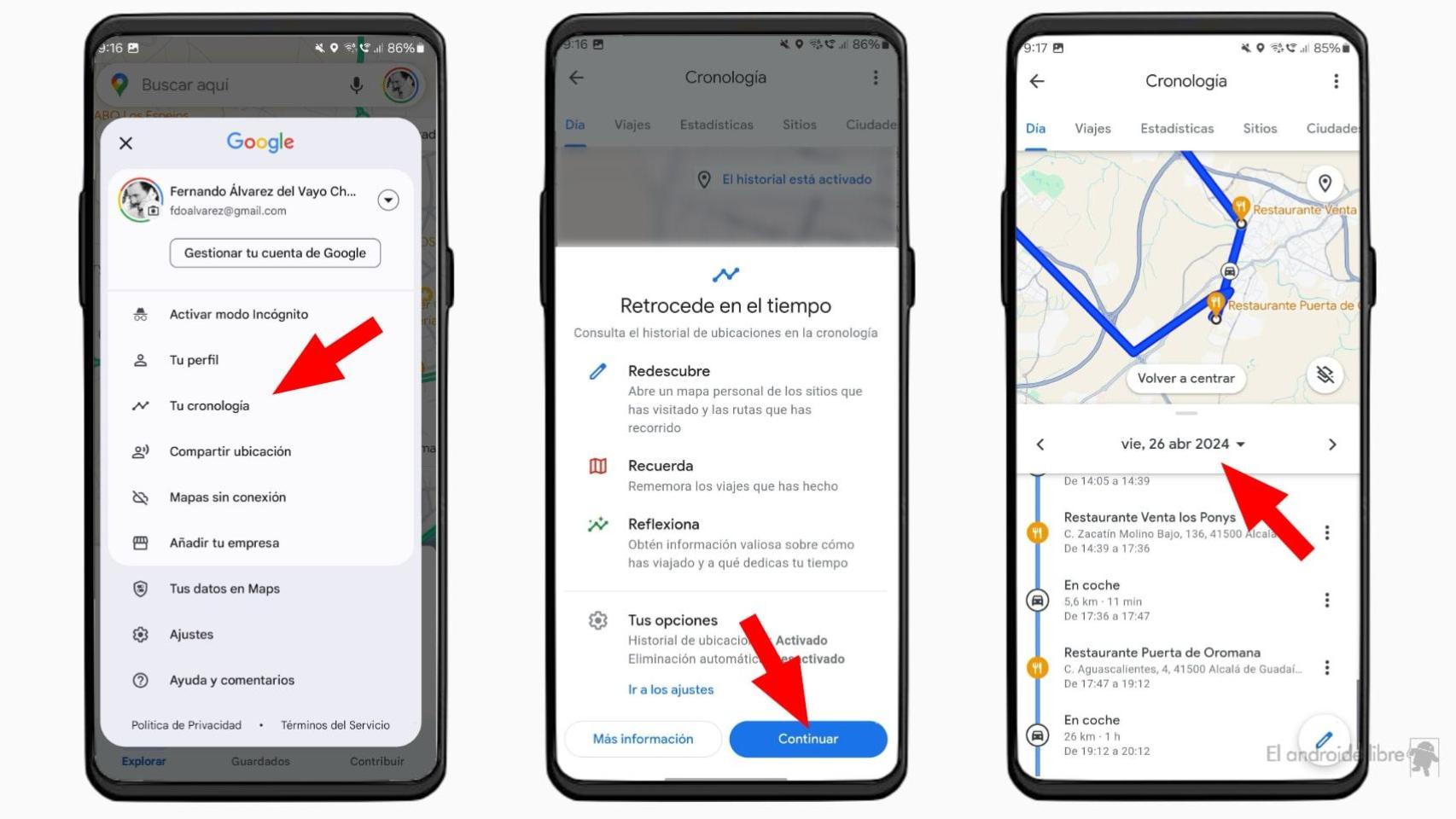 Así puedes saber en qué sitios has estado en los últimos años con ...