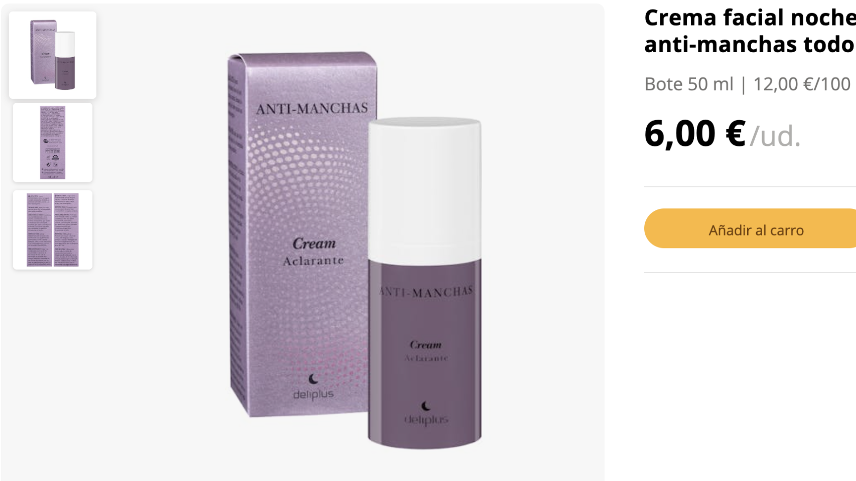 Adiós a las manchas en la cara: la nueva crema de Mercadona que te rejuvenece por 6 euros