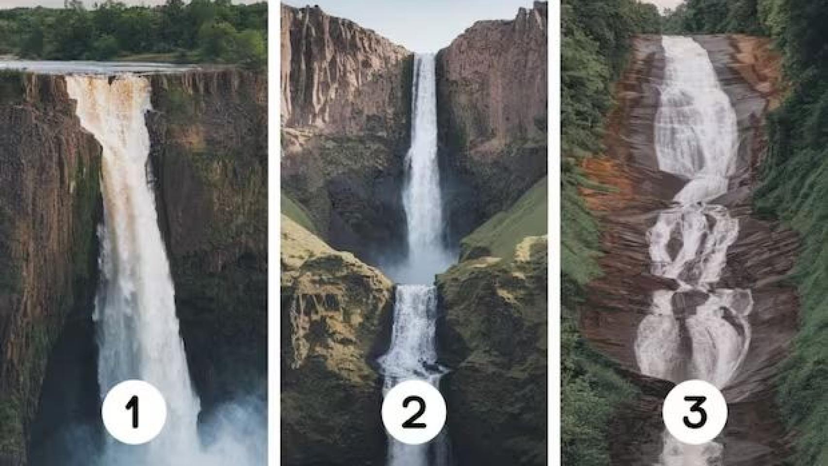 Elige una de estas tres cataratas que ves en la foto y descubre cómo te ...