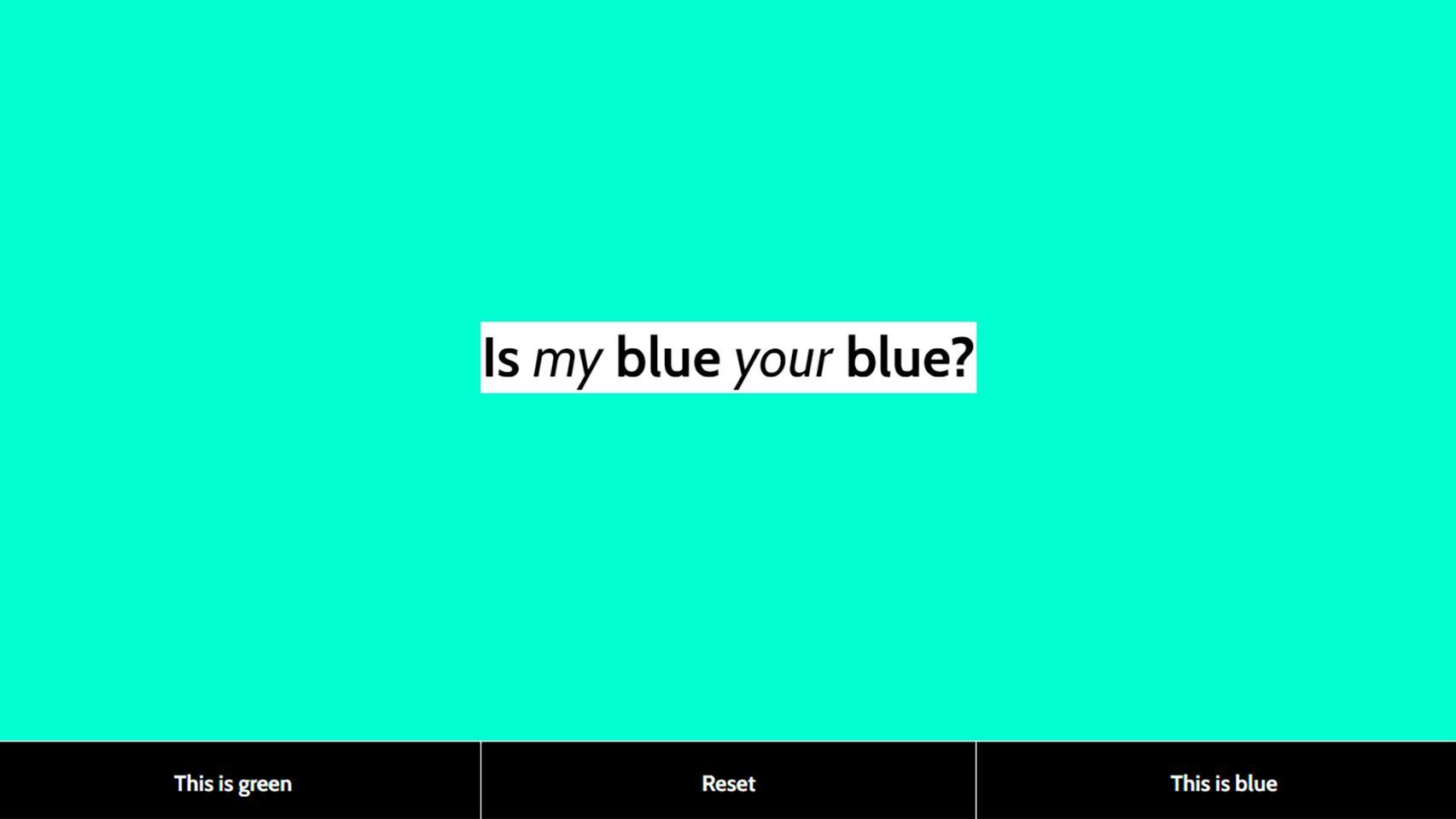 ¿Es tu azul mi azul?: prueba tu percepción del color con este simple ...