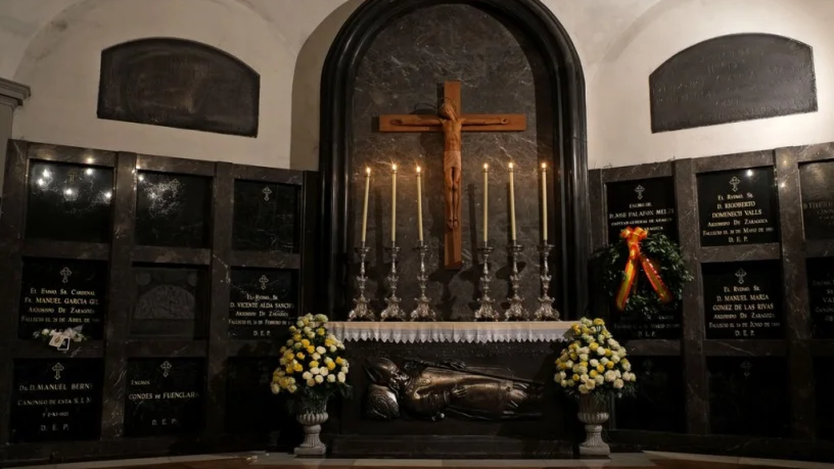 La cripta escondida debajo de la Basílica del Pilar podrá visitarse ...