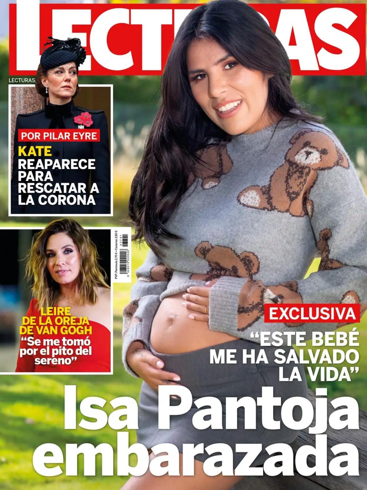 Isa Pantoja, embarazada de su segundo hijo; el primero junto a su marido, Asraf Beno