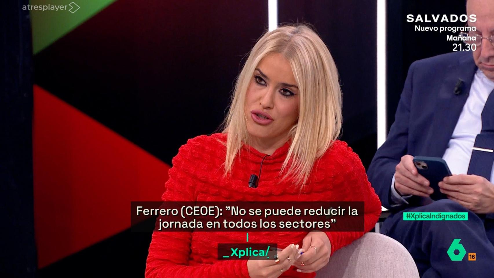 Afra Blanco se defiende de los ataques personales de un joven ...