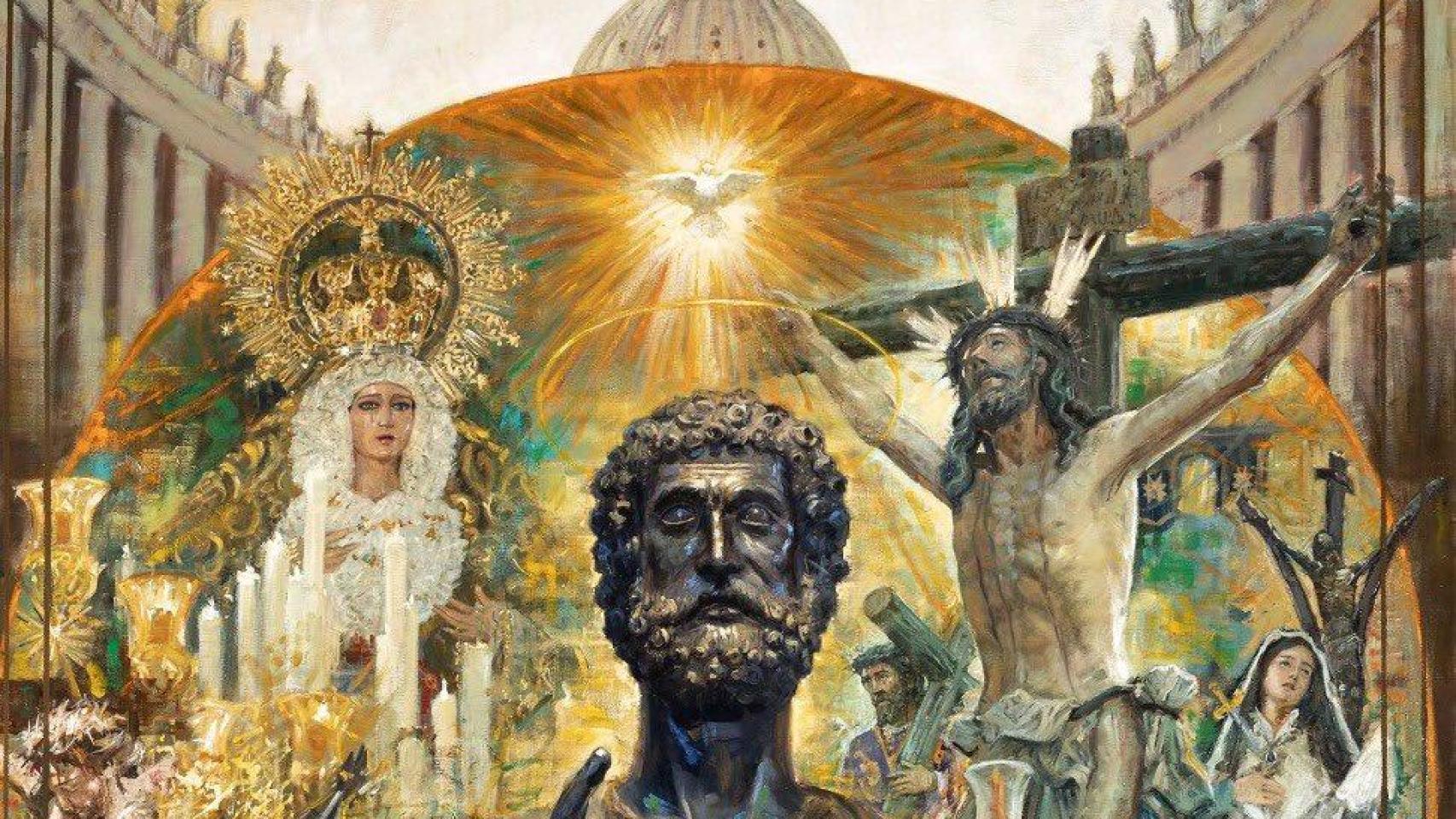 Ya hay cartel para el Jubileo de las Cofradías en Roma al que irá la Esperanza: es obra del ...