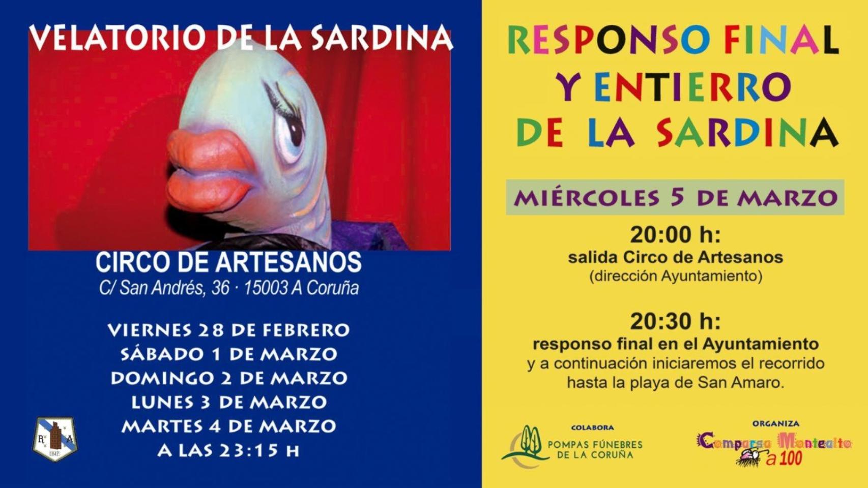La sardina ya está lista para su entierro en A Coruña: así será el ...