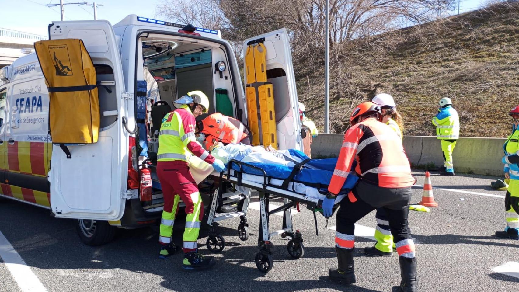 Dos heridos tras un aparatoso accidente entre un todoterreno y un coche ...