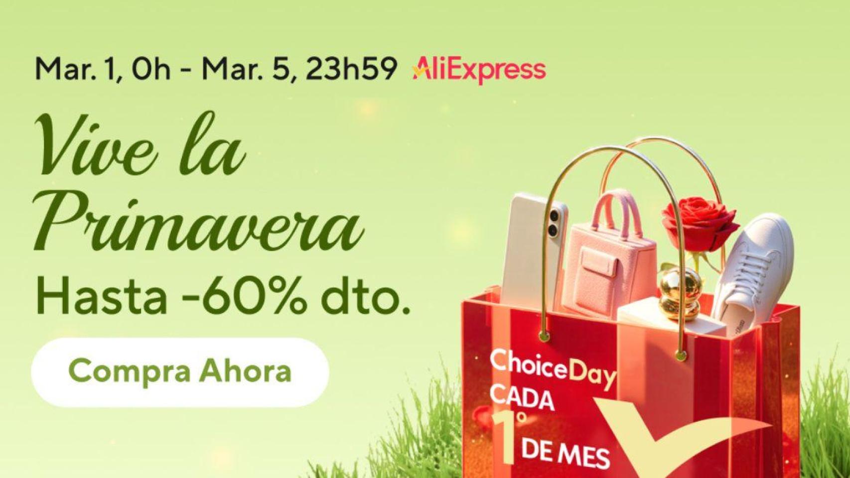 Choice Day de AliExpress: descuentos de hasta el 60% y precios mínimos históricos en la última ...