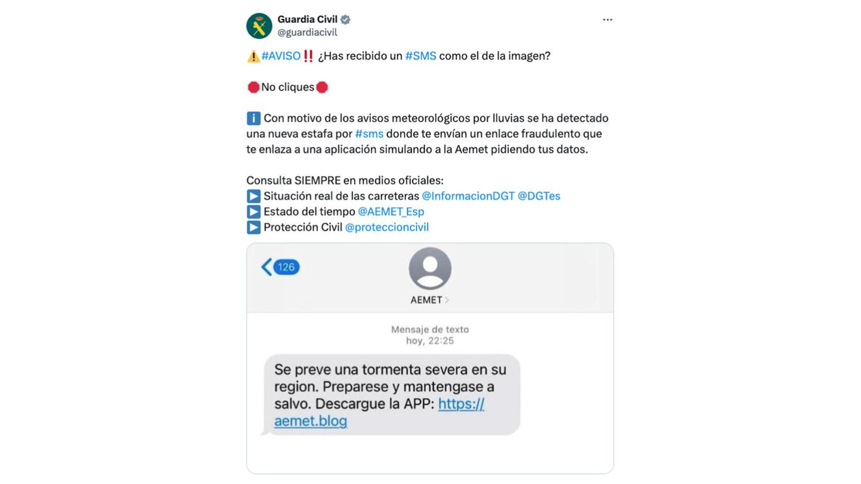 Cuidado con esta estafa de la AEMET: hackers mandan SMS fraudulentos aprovechándose de las ...