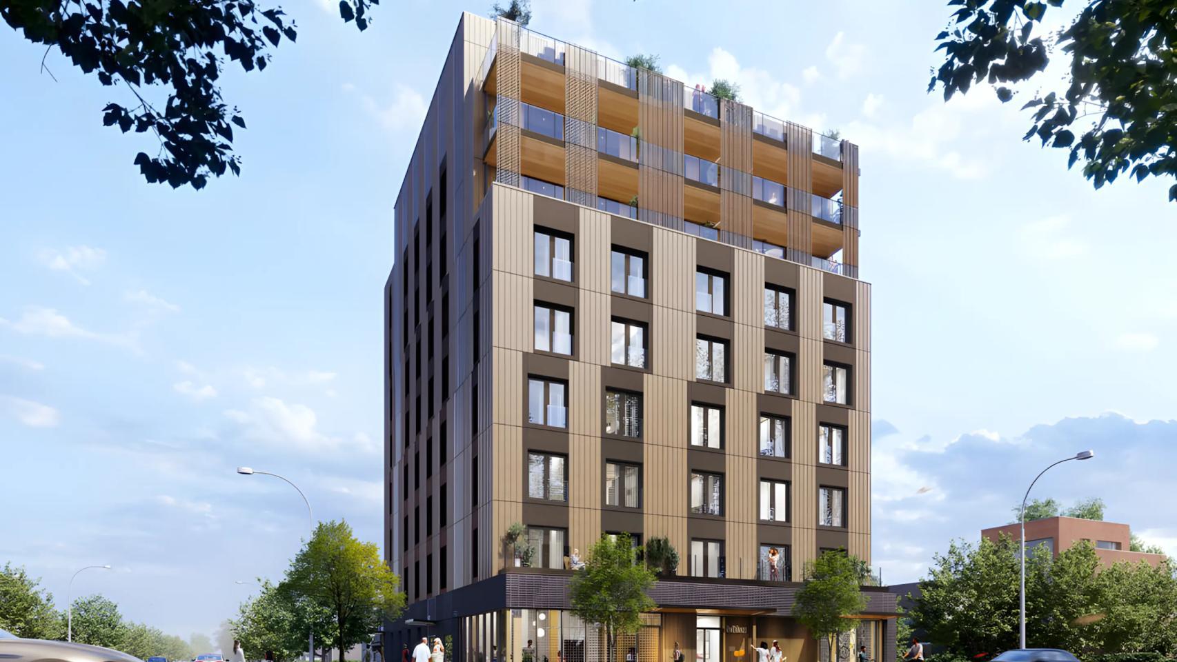 El edificio de madera de nueve plantas que revoluciona la construcción: así es mucho más rápido ...