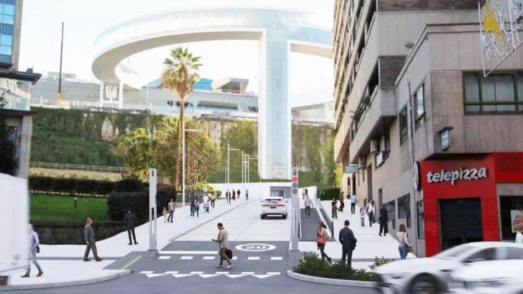 Vigo Vertical suma una nueva rampa que conectará García Barbón con el ...