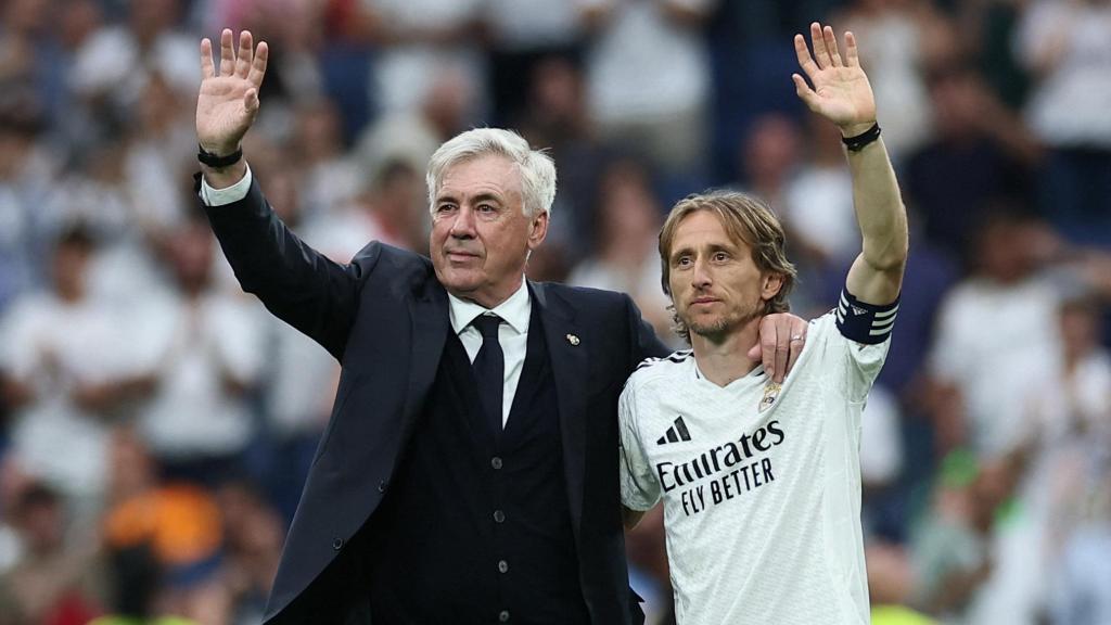 La última vez de Modric y Ancelotti en el Bernabéu: la tarde de emociones que jamás olvidará el ...