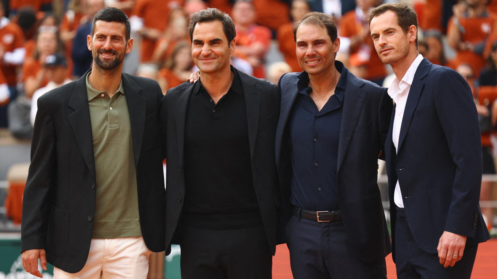 París y el 'big four' se rinden a Rafa Nadal en un homenaje histórico que simboliza el fin de su ...