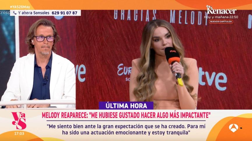 Alejandro Abad, rotundo sobre la rueda de prensa de Melody: "En Eurovisión no gana la mejor voz ...