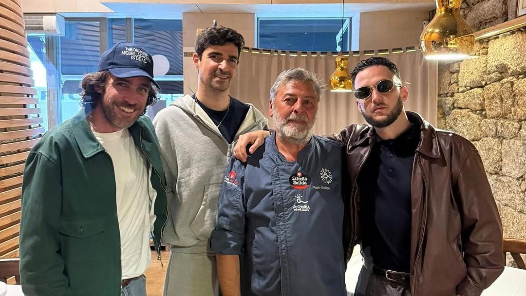 C. Tangana visita el restaurante Pablo Gallego en A Coruña: "Fue un placer"