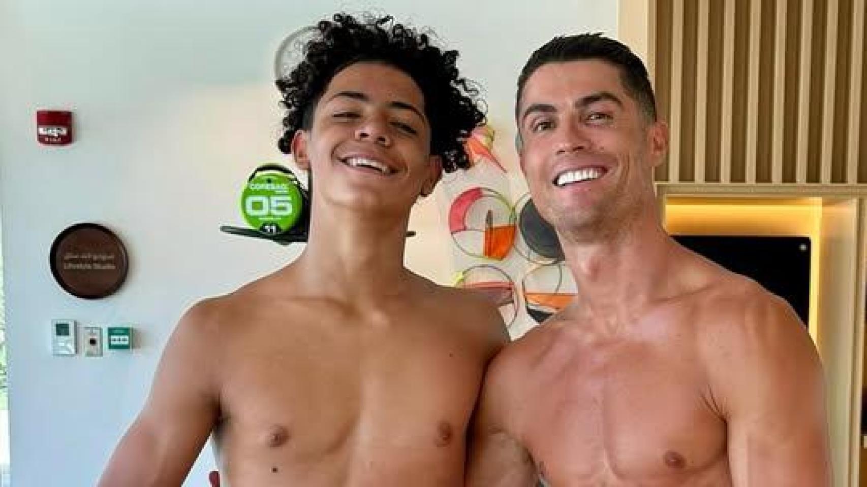 Cristiano Ronaldo Jr., a imagen y semejanza de su padre: iguales en el ...