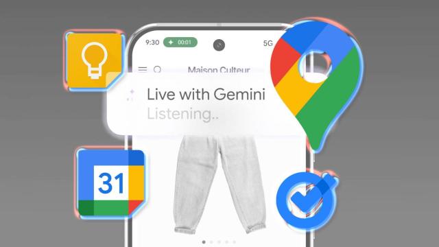 Gemini Live, el modo de voz de IA de Google, ya se conecta con Maps, Calendario, Keep y Tasks ...