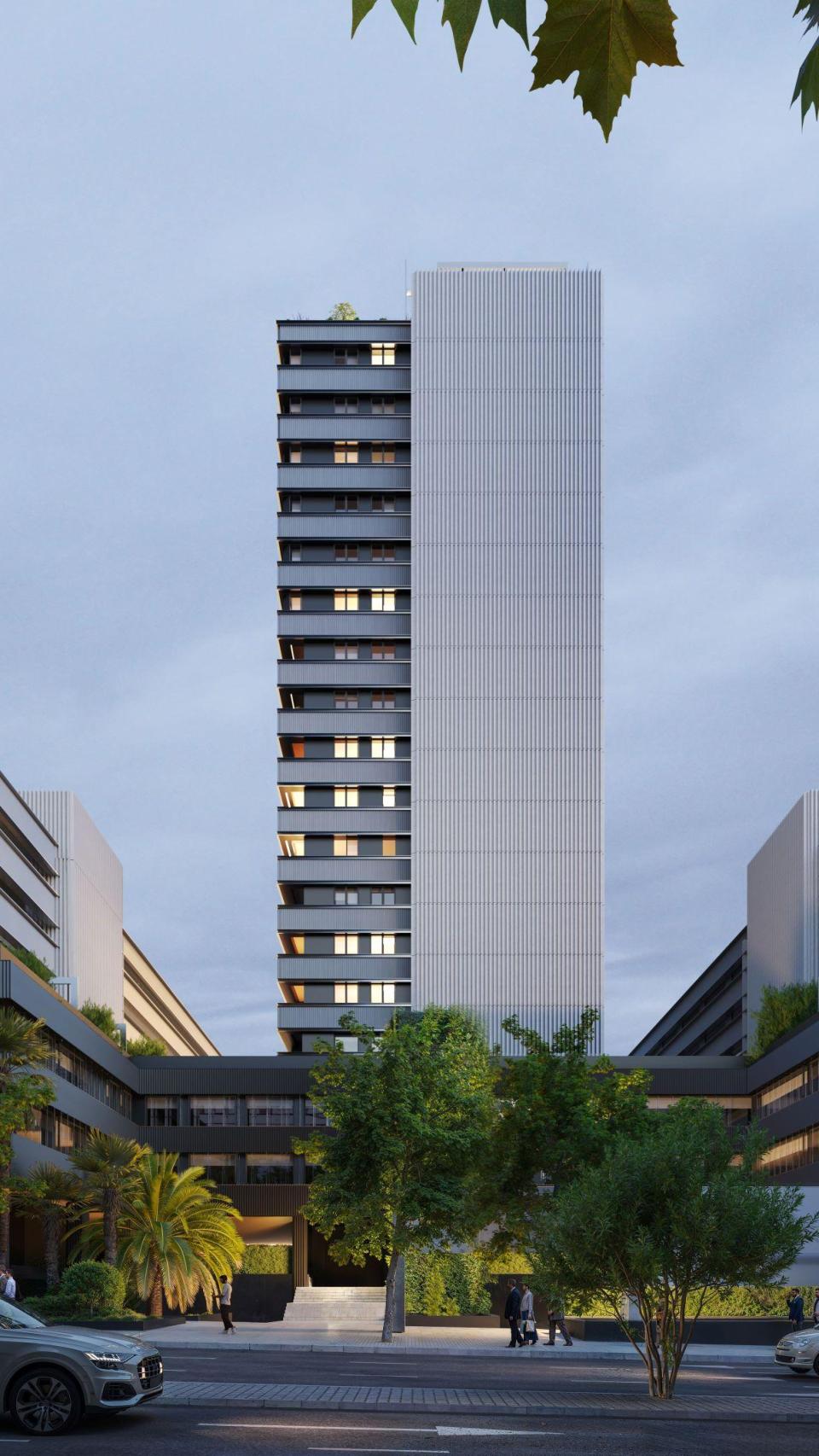 Torre Castelló, el único rascacielos de pisos de lujo en el barrio ...