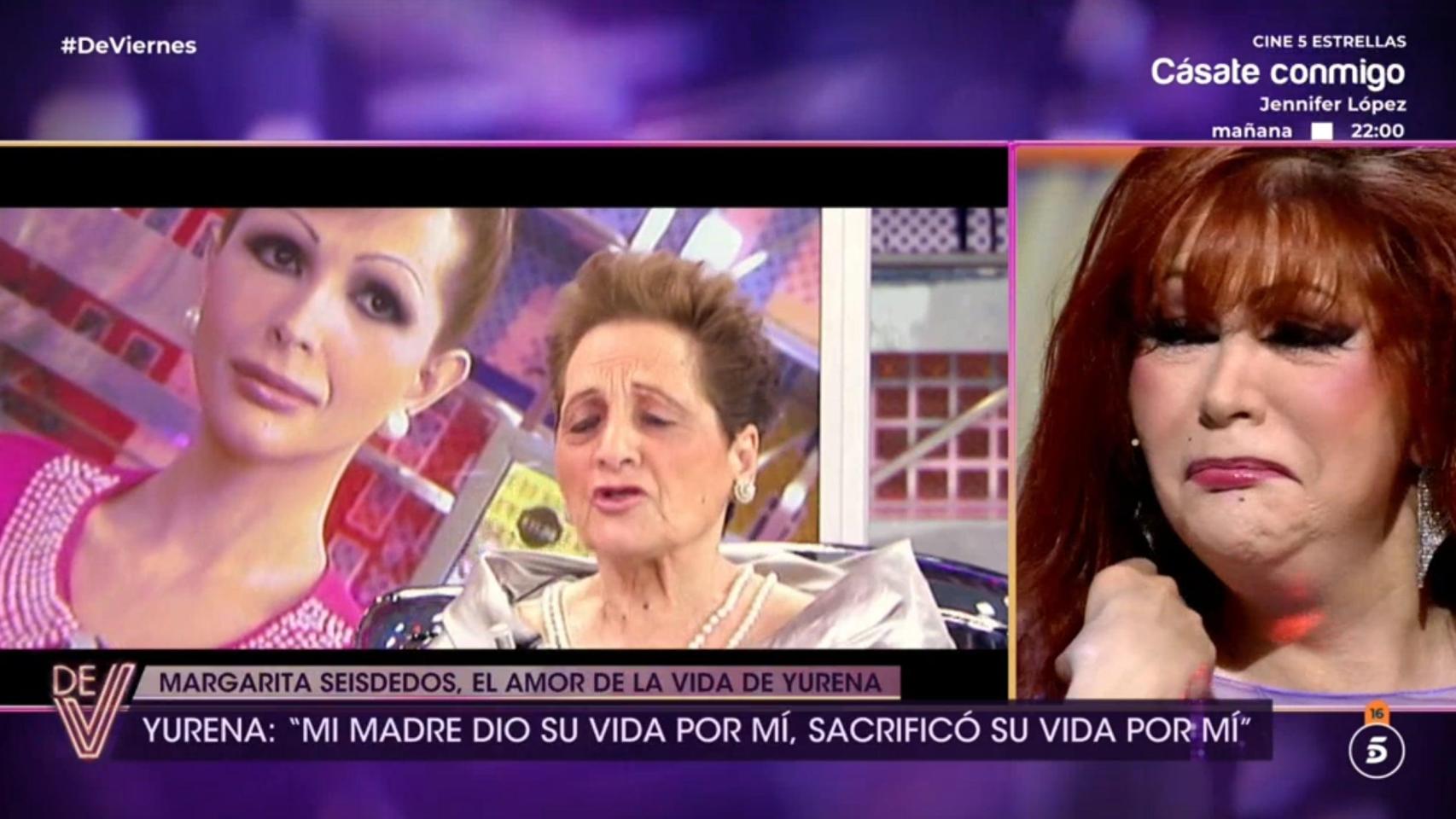 Yurena rompe a llorar y da un emotivo abrazo a Santi Acosta tras un sentido homenaje a su madre ...